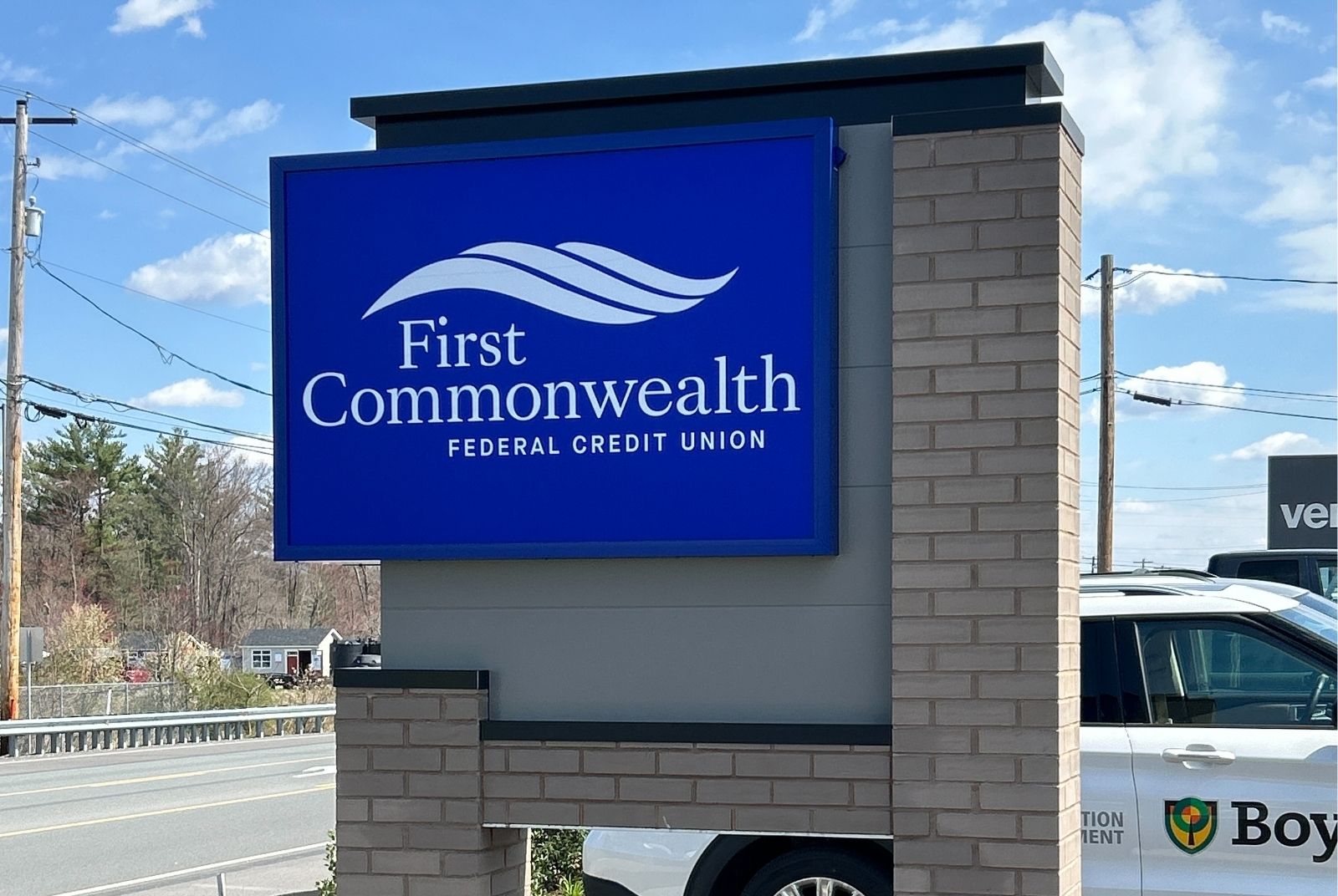 Monument Sign Installed at First Commonwealth Federal Credit Union ...